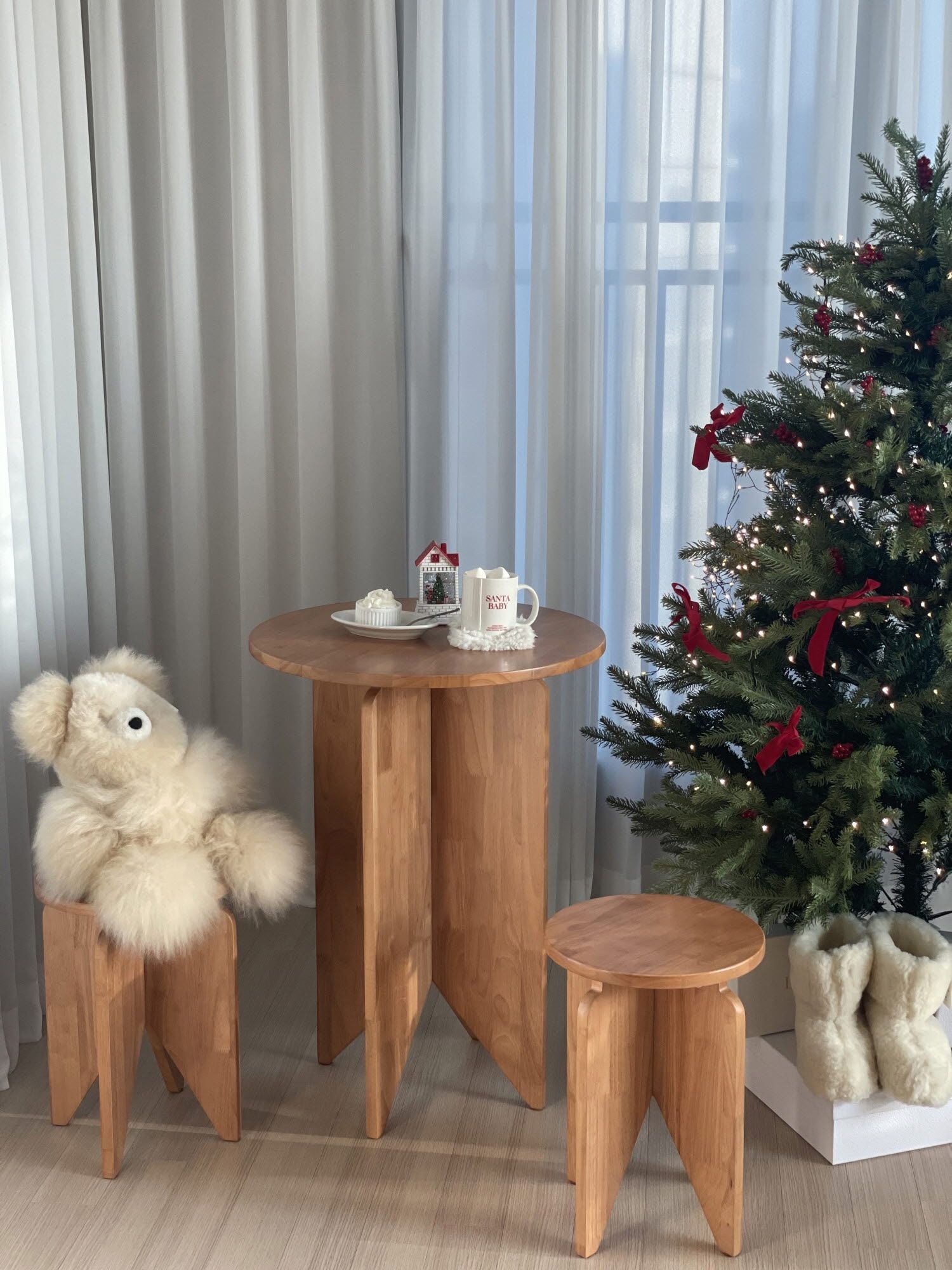 사이드테이블 > 로이 원형 원목 카페 테이블 미니 식탁 600 2colors | 오늘의집 쇼핑