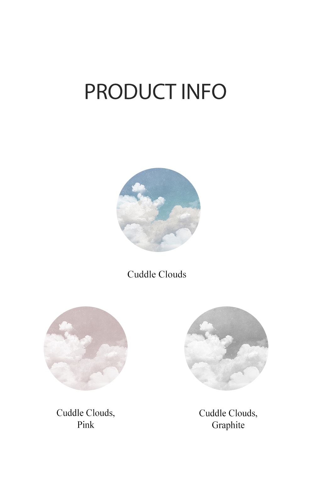 벽지·도배용품 > 포인트벽지 북유럽 아이방 하늘 구름 친환경 벽지_Cuddle Clouds | 오늘의집 쇼핑