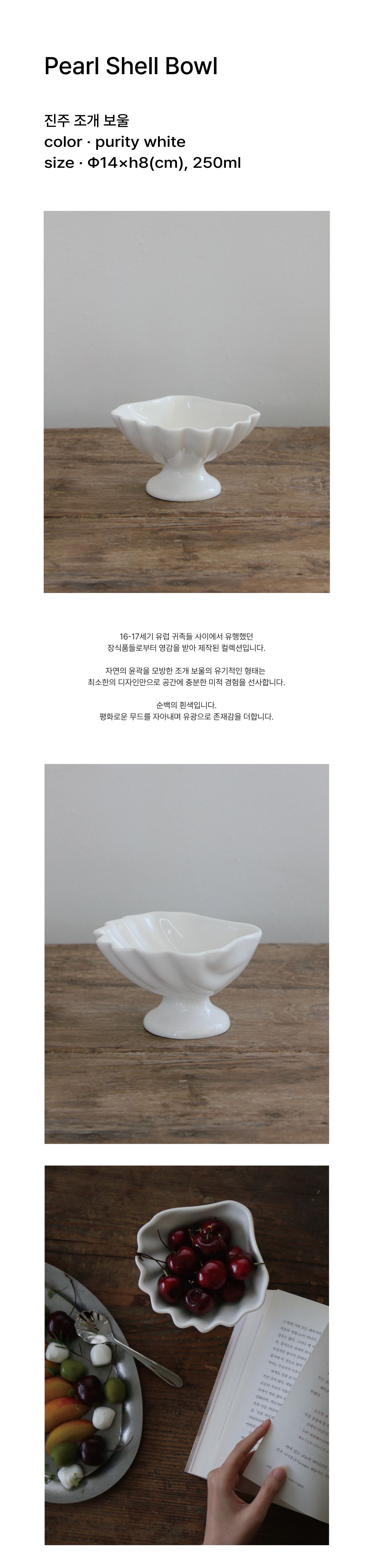 샐러드볼·다용도볼 > Pearl shell bowl (purity white) | 오늘의집 쇼핑