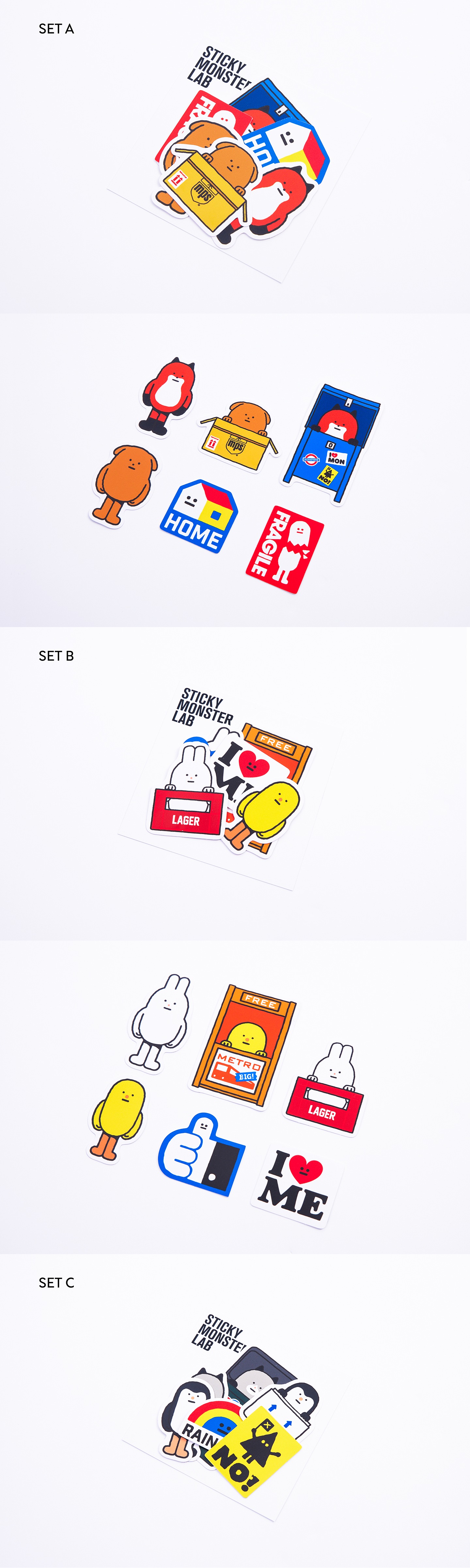 디자인문구 > SML STICKER SET 3종 | 오늘의집 쇼핑