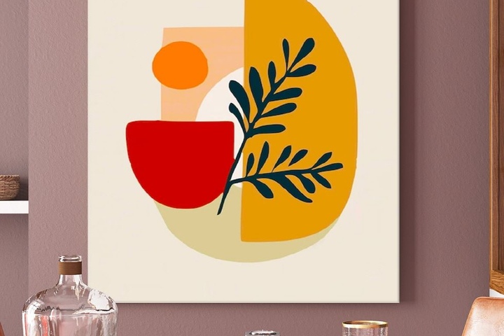 그림·사진 미니멀리즘 북유럽풍 캔버스그림액자 메탈골드액자 10종 07 하모니1 오늘의집 쇼핑