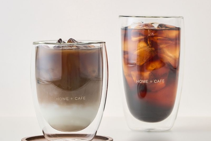 유리컵·물컵 홈카페 더블월 유리 컵 글라스잔 350ml 오늘의집 쇼핑