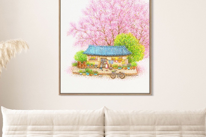 그림·사진 조경주작가ㅣ봄꽃향기 우리집 오늘의집 쇼핑