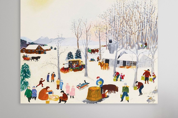 그림·사진 그랜드마 모지스 명화 캔버스 그림액자 8세트 슈가 링 오프 오늘의집 쇼핑