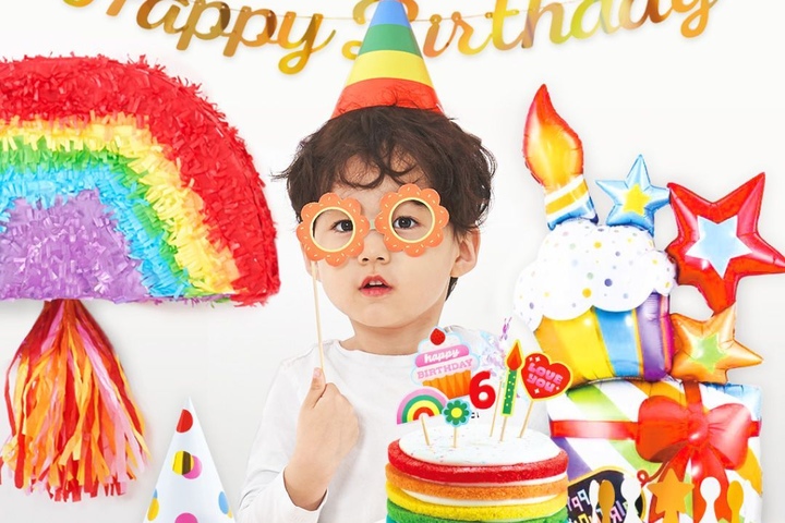 유아동소품 생일파티세트 레인보우가랜드풍선데코픽 외 오늘의집 쇼핑