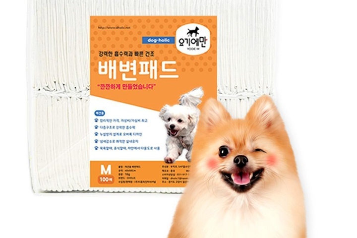 강아지 위생·배변 요기에만 애견패드 강아지 배변패드 절약형 16g 100매 오늘의집 쇼핑