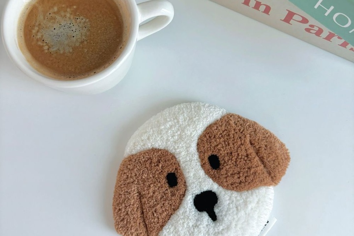 받침·손잡이 시츄 터프팅 코스터 Shih Tzu Coaster 오늘의집 쇼핑