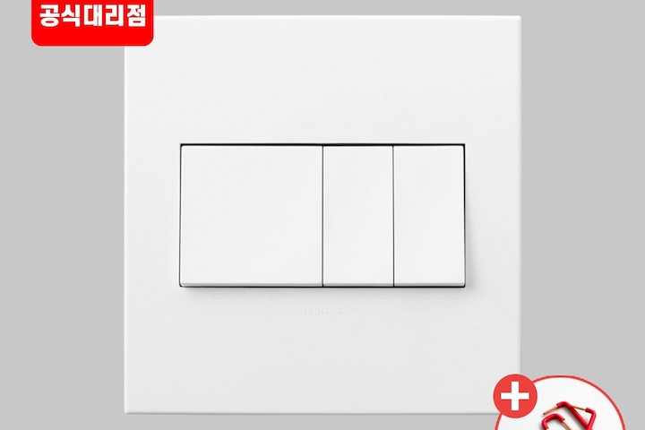 스위치·콘센트 아테오 Ks국내규격 사각 상하동작 스위치 화이트 1로단로 3구 오늘의집 쇼핑