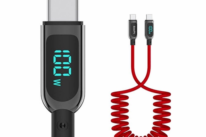 휴대폰액세서리 전력표시 C To C타입 100w Pd 스프링 고속충전케이블 S10cc S 12m 오늘의집 쇼핑