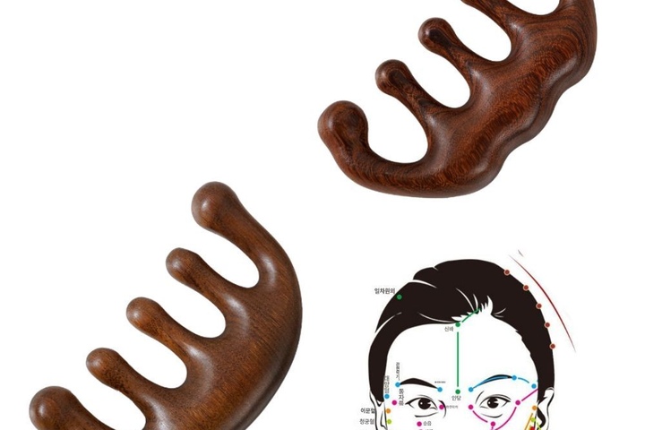 마스크·건강용품 두피 나무 우드 괄사 속살 원목 팔뚝 경락 지압 괄사 빗 마사지 기 도구 오늘의집 쇼핑