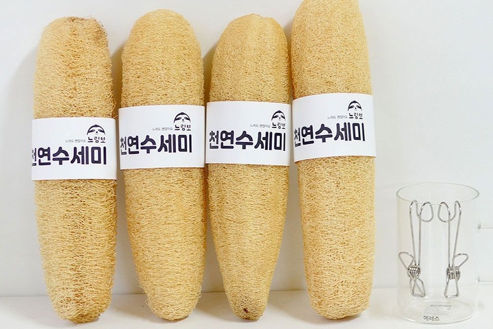 행주·수세미·솔 천연수세미 기본형4개 걸이형집게2개 세트 주방설거지 오늘의집 쇼핑