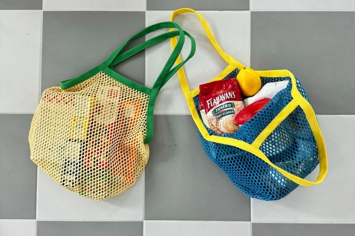 여행용품 숄더 휴양지 물놀이가방 비치백 장바구니 마켓 그물 네트백 오늘의집 쇼핑