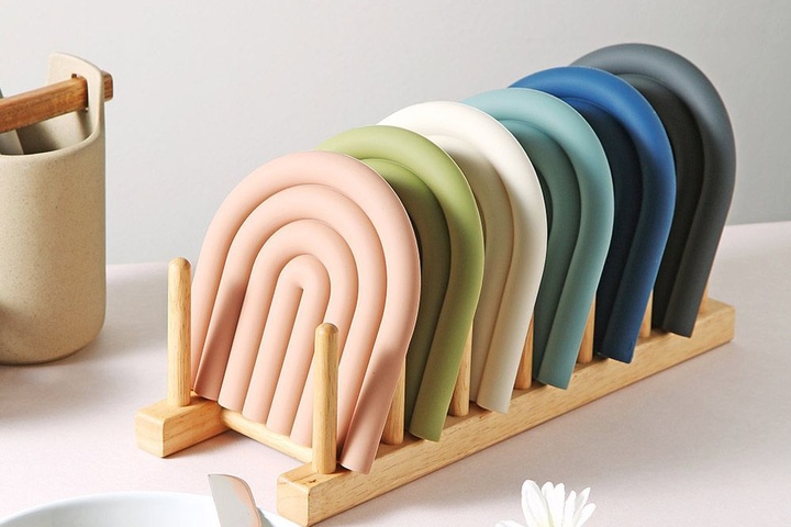 받침·손잡이 피유코 실리콘 무지개 냄비받침 7colors 오늘의집 쇼핑
