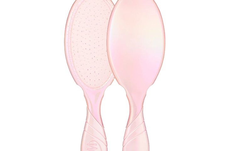 헤어브러쉬 프로 디탱글러 홀로그래픽 핑크 헤어 드라이 브러쉬 극손상모 두피 마사지 머리 빗 오늘의집 쇼핑