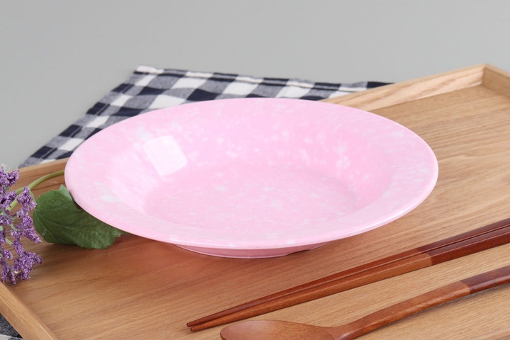 면기·파스타 레트로 핑크팝 그릇 파스타접시 떡볶이 접시 분식집 멜라민 포장마차 오늘의집 쇼핑