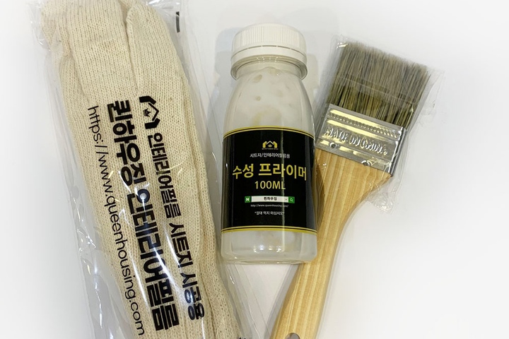접착제·보수용품 인테리어필름 시트지 시공 전용 수성프라이머 100ml 붓 장갑 세트 오늘의집 쇼핑