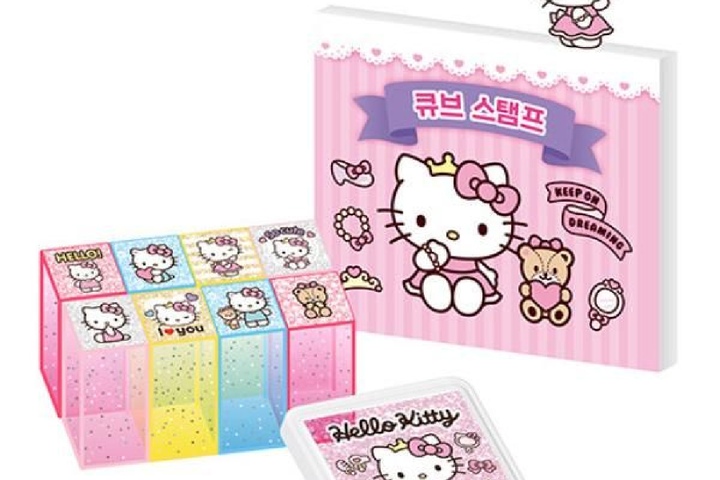 칠판·학습완구 산리오 큐브스탬프 헬로키티 오늘의집 쇼핑