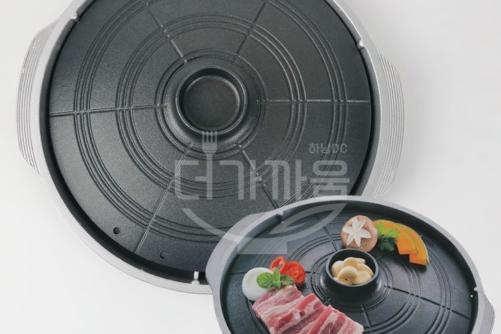 프라이팬·그릴 마늘 솥뚜껑불판 원형 30cm 삼겹살 캠핑 구이팬 업소용 가정용 고기 불판 기름받이 오늘의집 쇼핑