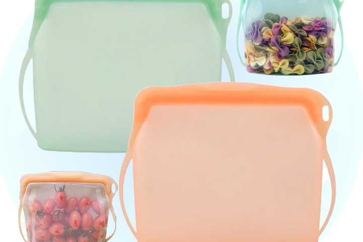 위생백·지퍼백 제로웨이스트 실리콘 지퍼백 2종500ml1000ml 스탠딩 손잡이 지퍼백 수세미증정 오늘의집 쇼핑
