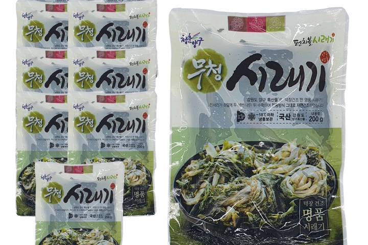 쌀·채소 강원도 양구 펀치볼 산채마을 자연건조 후 삶은 시래기 200gx10팩 2kg 오늘의집 쇼핑