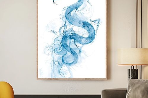 그림·사진 연기 뱀그림 알루미늄액자 2025 을사년 푸른뱀의해 뱀띠 태아 아기 신혼 임신 선물 오늘의집 쇼핑