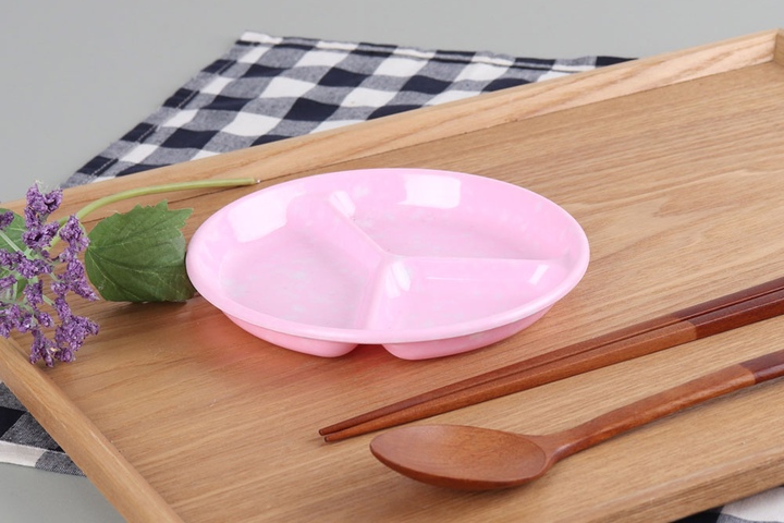 식판·나눔접시 레트로 핑크팝 그릇 나눔접시 1호 떡볶이 접시 분식집 멜라민 포장마차 오늘의집 쇼핑