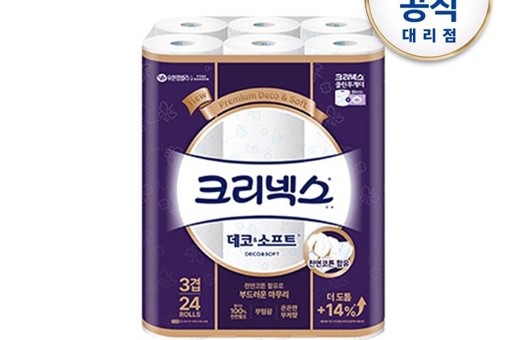 화장지 3겹 데코앤소프트 28m 24롤 1팩 오늘의집 쇼핑