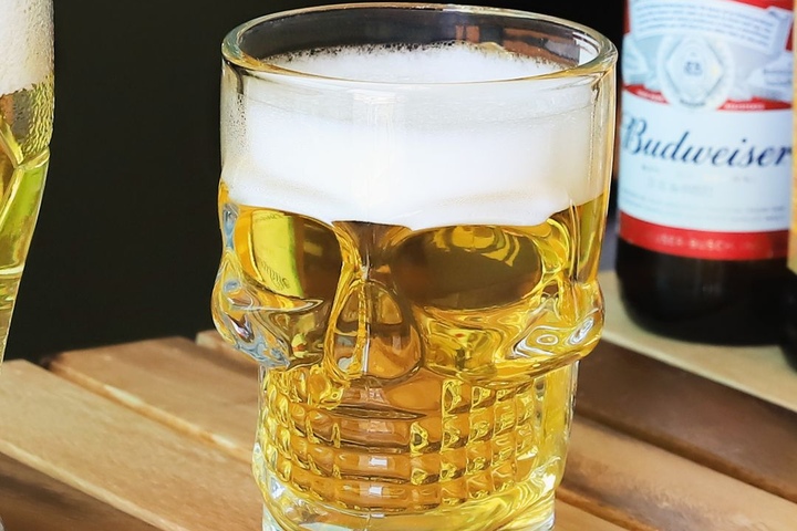 유리컵·물컵 해골 맥주잔 할로윈 파티 맥주컵 500ml 오늘의집 쇼핑