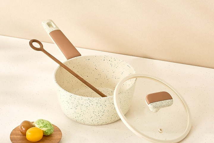 냄비·뚝배기 Ih 바닐라빈 항균 세라믹 냄비 편수 18cm 오늘의집 쇼핑