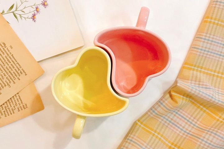 머그컵 하트 커피잔 커플 Set 오늘의집 쇼핑