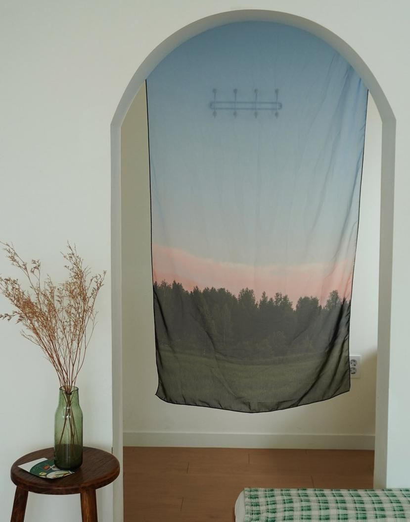 패브릭포스터 감성 쉬폰 패브릭포스터 가리개 커튼 V1 집꾸미기 자연 풍경 힐링 대형 포스터 쉬폰포스터 오늘의집 쇼핑