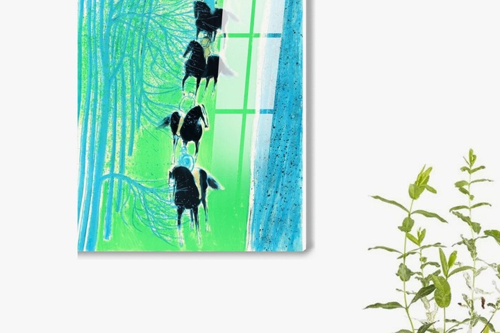 액자 611브라질리에 쉐르 강가의 기마대 우드노프레임액자 아크릴액자 캔버스판넬 모던컨템포라리 오늘의집 쇼핑