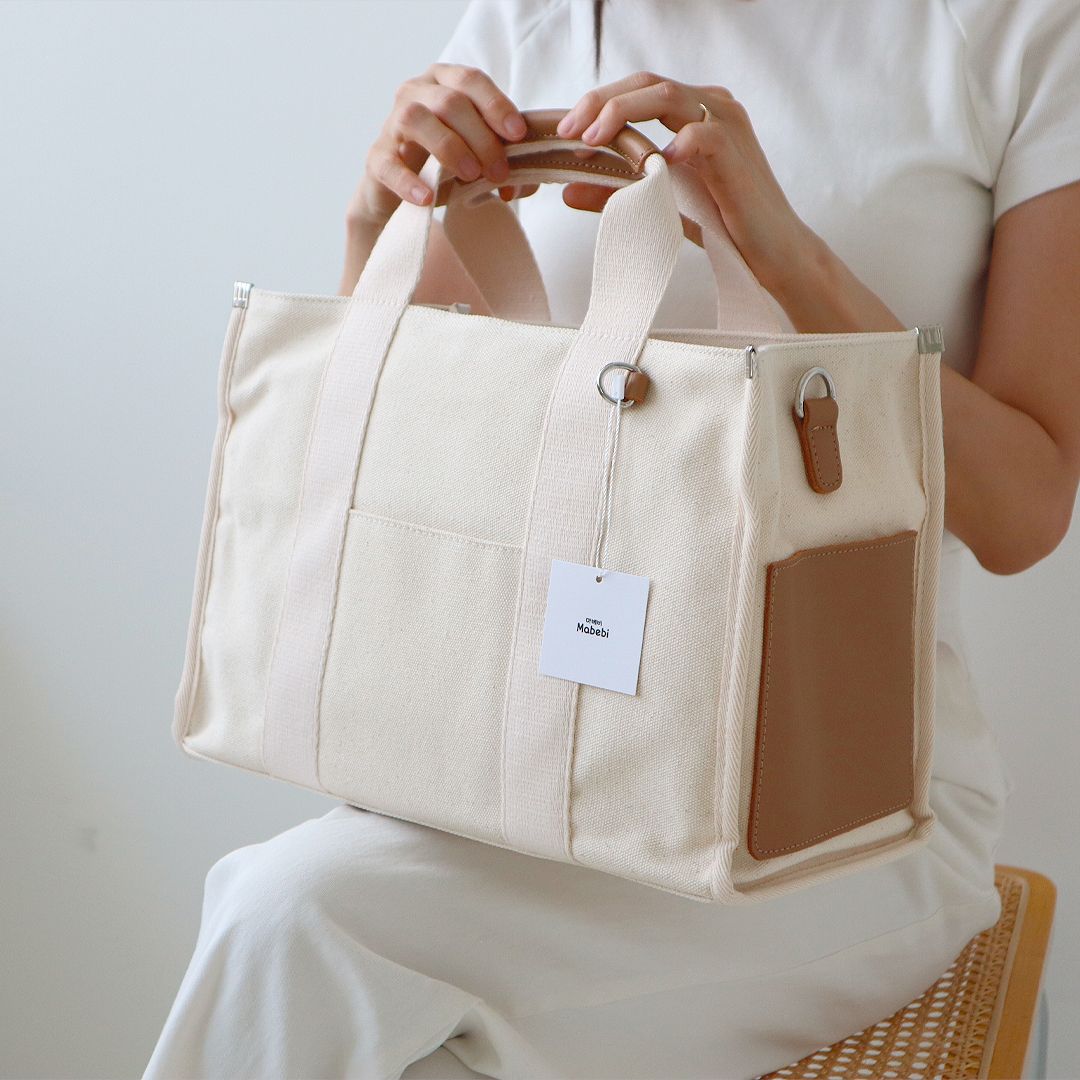 기저귀가방·용품 캔버스 백 기저귀가방 이너백 스트랩 유모차 고리 토트백 숄더백 크로스백 오늘의집 쇼핑