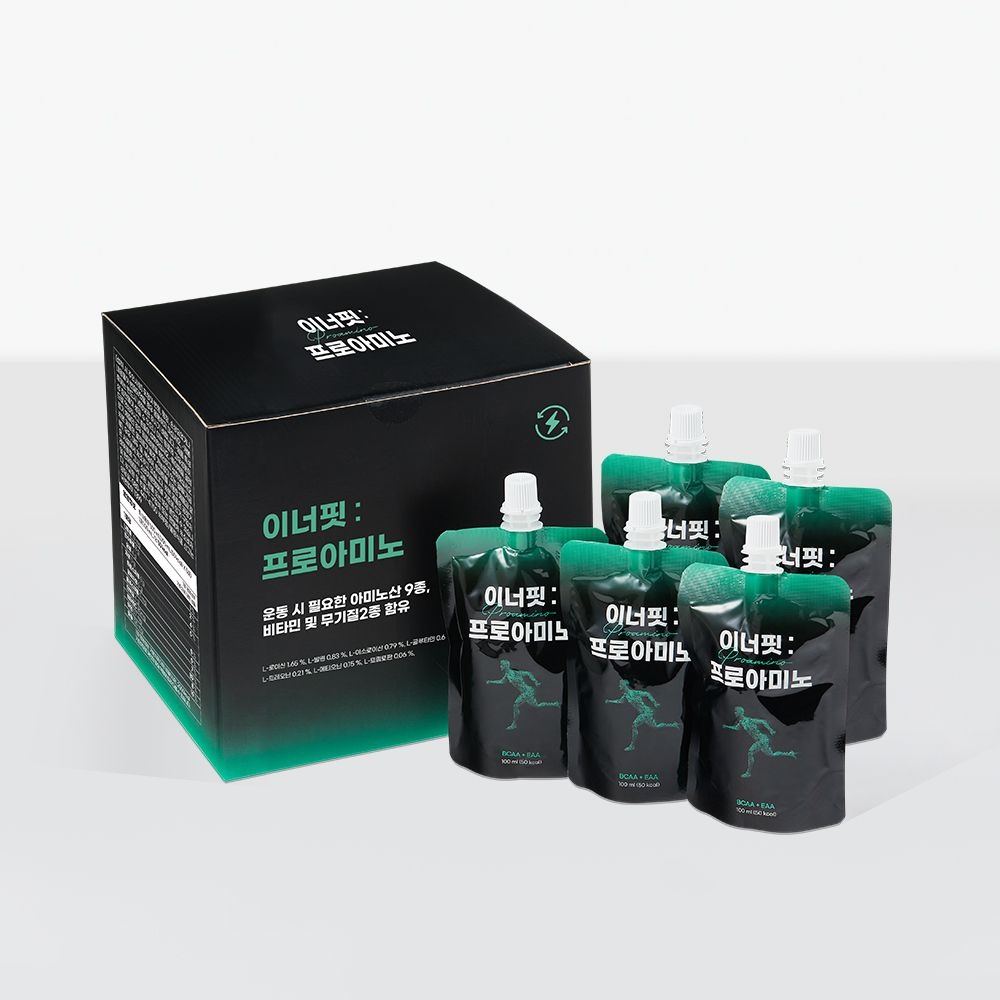 헬스·다이어트 이너핏 프로아미노 Bcaa 5250mg 근육회복 도움 고강도 운동 부스터 100ml 5포 오늘의집 쇼핑
