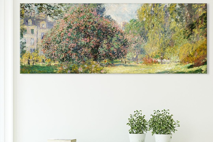 그림·사진 인테리어 명화 와이드형 캔버스액자클로드모네 꽃나무 만발한 봄정원 오늘의집 쇼핑