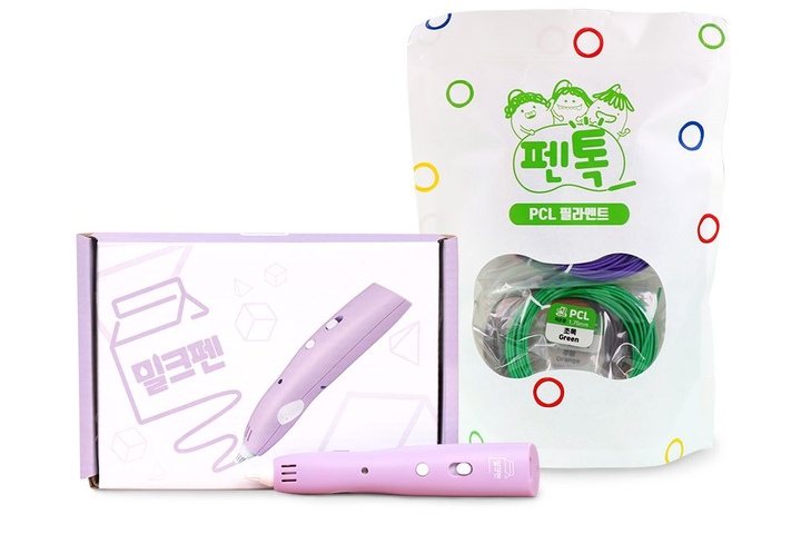 복합기·프린터 밀크펜 포도맛 안전한 보라색 저온 무선 3d펜5m 12색 Pcl 고급형 필라멘트 세트 오늘의집 쇼핑