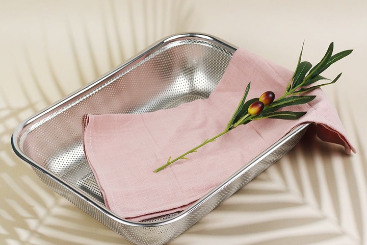 채반·믹싱볼 스텐 채반 직 사각 펀칭볼 튀김 거름망 싱크대 소쿠리 채망 업소용 대용량 바구니 40cm 오늘의집 쇼핑