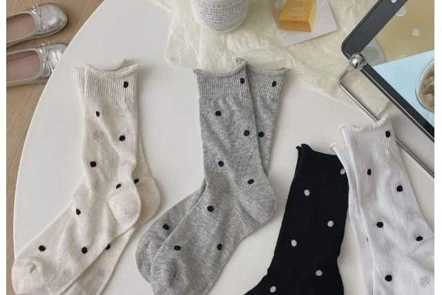 양말 4종 시스루 도트 땡땡이 여자 얇은 예쁜 무지 망사 양말 스타킹 레깅스 플랫 오늘의집 쇼핑
