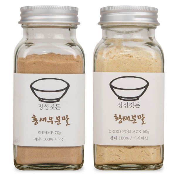 가루·조미료 천연조미료 2종 홍새우분말 70g황태분말 60g 오늘의집 쇼핑