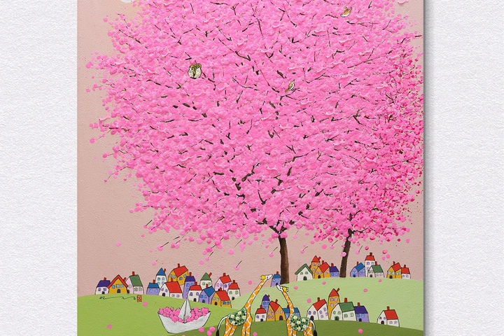 그림·사진 두요 김민정 작가ㅣ보석처럼 빛나는 봄날핑크 오늘의집 쇼핑