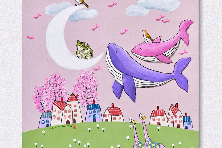 그림·사진 두요 김민정 작가ㅣ바라만 봐도 좋은핑크 오늘의집 쇼핑