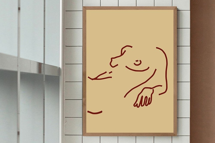 그림·사진 누드 드로잉 4 인테리어 데일리 그림 소품샵 포스터 모던 일러스트 오늘의집 쇼핑