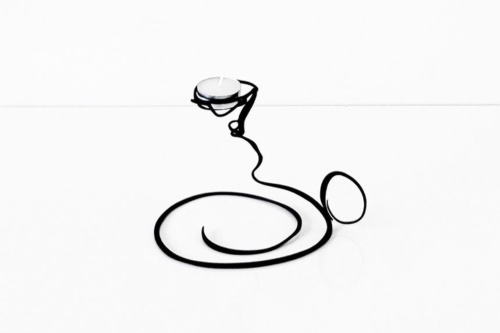 캔들홀더·워머 더닷 드로잉 철제 티라이트 홀더 촛대 Drawing Tea Light Holder M 오늘의집 쇼핑