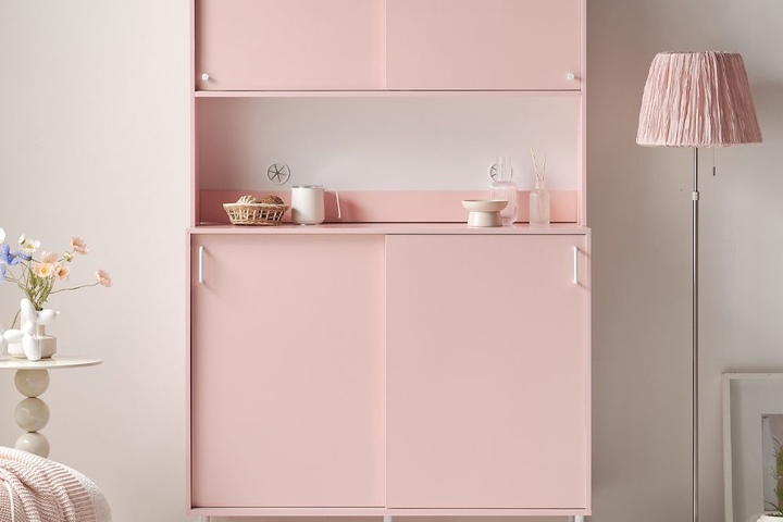 주방수납장 피치 주방 팬트리 홈카페 키큰장 상부장 미닫이 도어 수납장 1200 1color 오늘의집 쇼핑