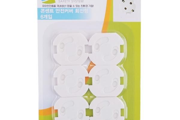 안전가드·안전테이프 콘센트 안전커버 회전형 6개입 마개 보호커버 가리개 전기코드 아기 안전 캡 구멍 감전방지 오늘의집 쇼핑