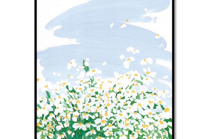 그림·사진 좋은날 2 Slowus 작가 감성 과슈 일러스트 포스터 액자 오늘의집 쇼핑