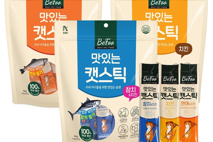 고양이 사료·간식 맛있는 캣스틱 짜먹는 고양이 간식 파우치 10g X90개입 오늘의집 쇼핑