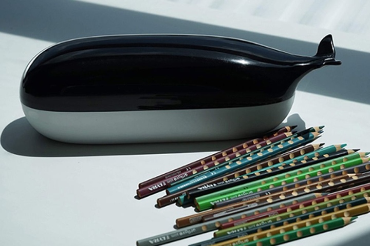 데스크수납·정리 Qualy 고래 책상정리함 데스크 소품 리모컨 테스크테리어 수납보관함 오늘의집 쇼핑