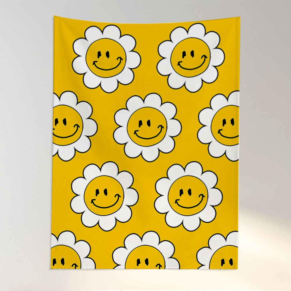 패브릭포스터 인테리어 패브릭 포스터 가리개 커튼꽃스마일패턴b 오늘의집 쇼핑