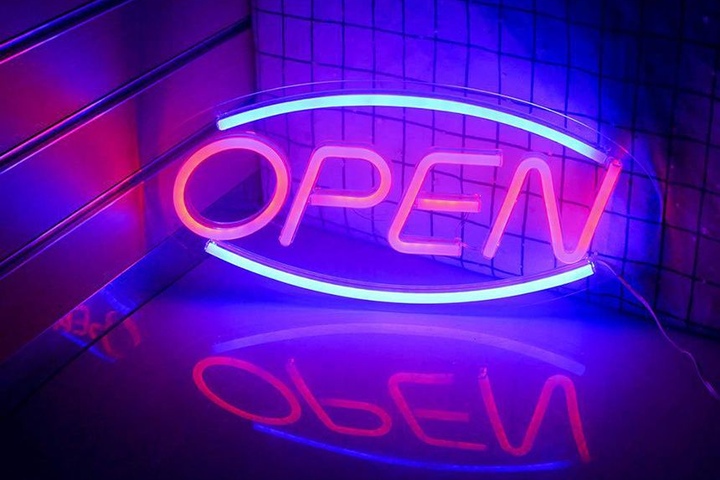 컬러·네온조명 오픈네온사인 Open Led 간판조명 개업간판 개업선물 영업중 네온보드 오늘의집 쇼핑